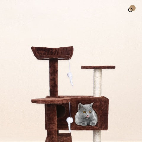 Luxury Cat Climbing Tree and Playhouse | Petzie & Milo